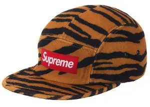 Supreme Fw19 Wool Camp Cap - Tiger Stripe