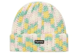 Supreme Crochet Beanie - Yellow