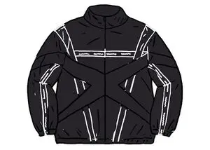Supreme Cross Paneled Track Jacket - Black