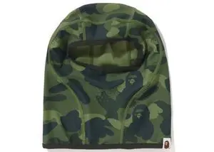 A BATHING APE Camo Balaclava - Green