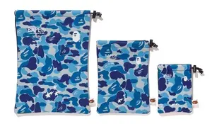 A BATHING APE Gadgets Pouch Set - Blue
