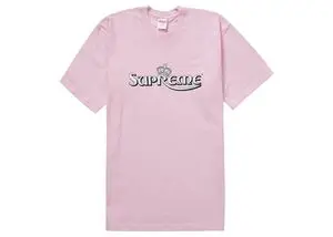 Supreme Crown Tee Shirt Light Pink