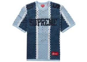 Supreme Crochet Football Jersey - Slate