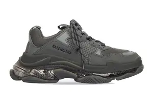 Balenciaga Triple S Clear Sole Sneakers - Grey
