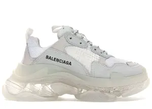 Balenciaga Triple S Sneaker With Clear Sole - White