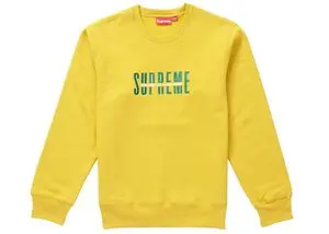 Supreme World Famous Crewneck Sweatshirt - Mustard