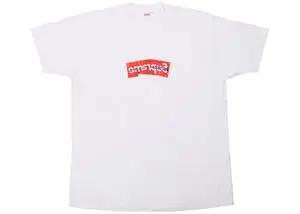 Supreme Comme Des Garcons Shirt Box Logo Tee - White