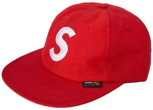 Supreme Cordura S Logo 6-panel Cap - Red