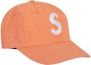 Supreme Cordura Ripstop S Logo 6-panel Cap - Coral