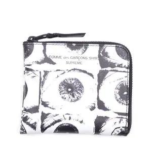 Supreme Comme Des Garcons Shirt Large Eyes Coin Pouch - White