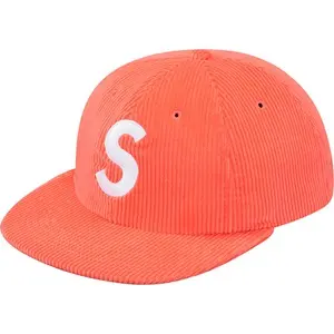 Supreme Corduroy S Logo 6-panel Cap - Peach