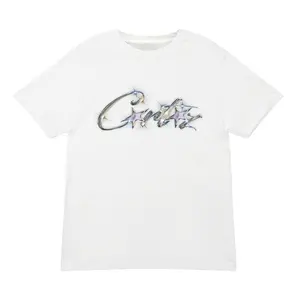 Corteiz Allstarz Chrome T-Shirt - White | Editorialist