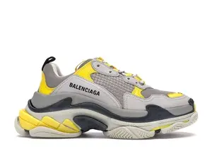 Balenciaga Triple S Sneakers - Grey/yellow