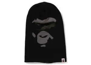 A BATHING APE Ape Head Reversible Knit Balaclava - Black