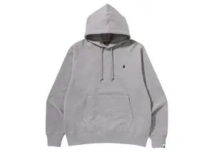 A BATHING APE Ape Head Relaxed Fit Pullover Hoodie - Gray
