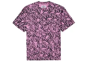 Supreme X New York Yankees Airbrush Short Sleeve Top - Pink