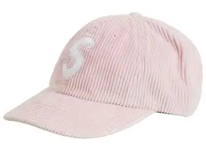 Supreme Corduroy 6-panel Cap With Logo - Light Pink