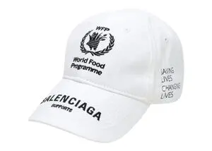 Balenciaga World Food Programme Cap - White/black