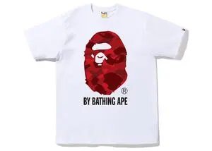 BAPE Camo By Bathing Ape Tee Shirt (fw22) White Red