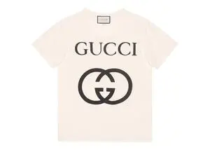 Gucci Oversize With Interlocking G T-shirt - White/black