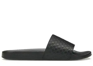Gucci Microguccissima Slides - Black