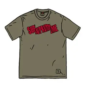 Supreme Cut Logo Short Sleeve Top Olive