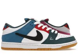 Nike Dunk Low Parra Friends & Family - White/black/noble Red