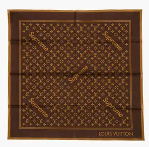 Supreme X Louis Vuitton Monogram Bandana - Brown