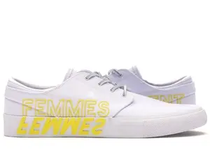 Nike Sb Zoom Stefan Janoski Rm Violent Femmes Sneakers - White/yellow