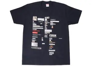 Supreme Cutouts Tee Shirt - Navy Blue