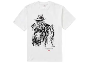 Supreme Yohji Yamamoto Scribble Portrait Tee Shirt - White
