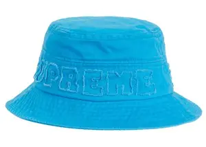 Supreme Cutout Bucket Hat - Neon Blue