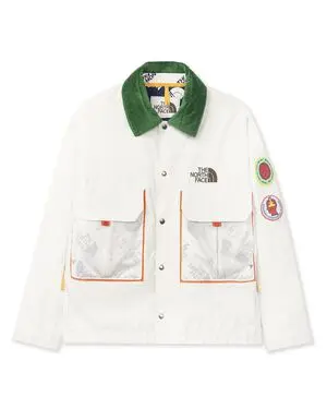 The North Face X Brain Dead 76 Oversized Chore Coat - Vintage White