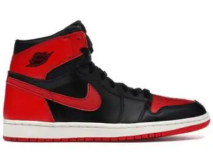 JORDAN 1 Retro Bred 2001 - Black/varsity Red/white