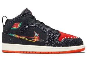 JORDAN Jordan 1 Mid SE Siempre Familia Sneakers Black/sail/roma Green