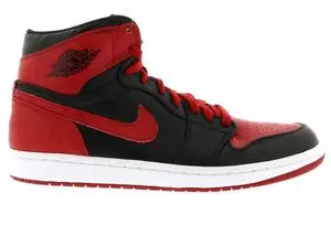 JORDAN 1 Retro Banned Sneakers - Black/varsity Red/white