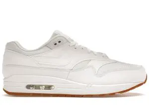 Nike Air Max 1 Gum Sole Sneakers - White