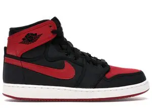 JORDAN 1 Retro Ko Bred High-top Sneakers - Black/varsity Red/white