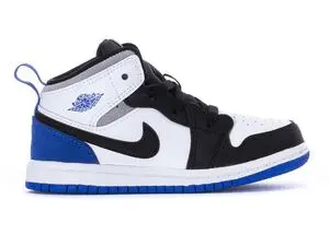 JORDAN 1 Mid Se Royal Sneakers - White/hyper Royal/black