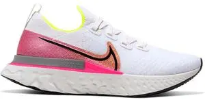Nike React Infinity Run Sneakers - Platinum Tint/pink Blast/total Orange