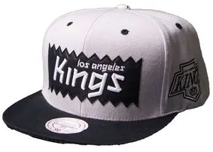 Mitchell & Ness Los Angeles Kings Sta3 Wool Snapback Cap - Silver/black