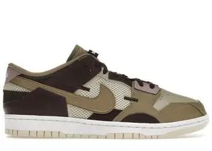 Nike Dunk Low Scrap - Latte/maroon/white