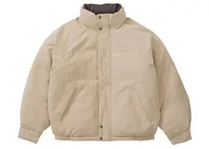 Supreme Reversible Down Puffer Jacket - Tan