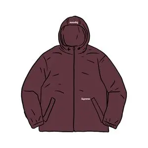 Supreme Reflective Zip Hooded Jacket - Purple