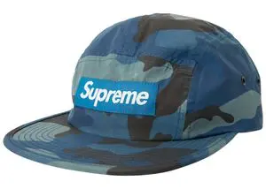 Supreme Reflective Camo Camp Cap - Blue