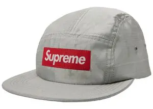 Supreme Raw Silk Camp Cap - Silver