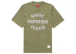 Supreme Quiet Storm Short Sleeve Tee Shirt - Light Olive