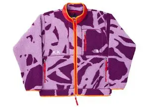 KAWS X The North Face Freeride Fleece Jacket - Pamplona Purple Dragline Print