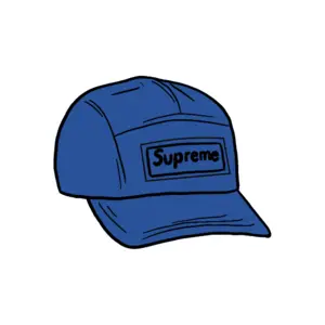 Supreme Reflective Speckled Camp Cap - Royal
