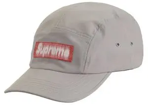 Supreme Reversed Label Camp Cap - Grey